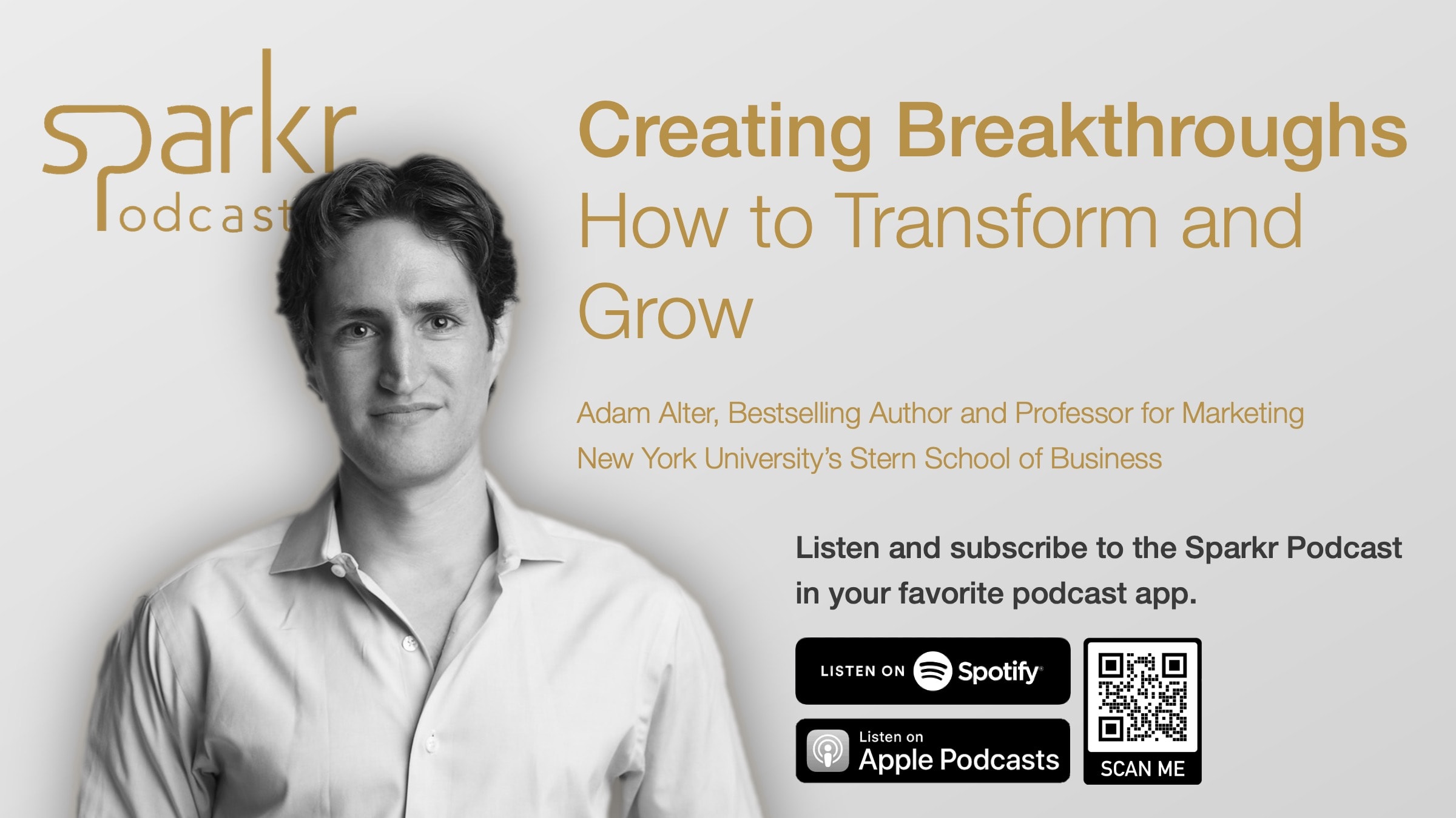 Bestselling Author on Creating Breakthroughs - Sparkr Podcast